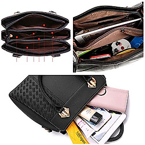 Women Purses Satchel Handbags Ladies Designer Top Handle Tote Bag PU Leather Bag Pink