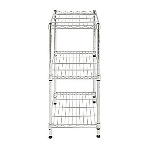 Sandusky WS241430 Wire Shelving, 24" Width x 30" Height x 14" Depth, 3 Shelves, Chrome