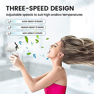 LUCHEN Handheld Fan Personal Mini Fan Portable USB Rechargeable Adjustable Desk Table Fan for Kids Girls Women Men Home Office Indoor Office Outdoor Travel White