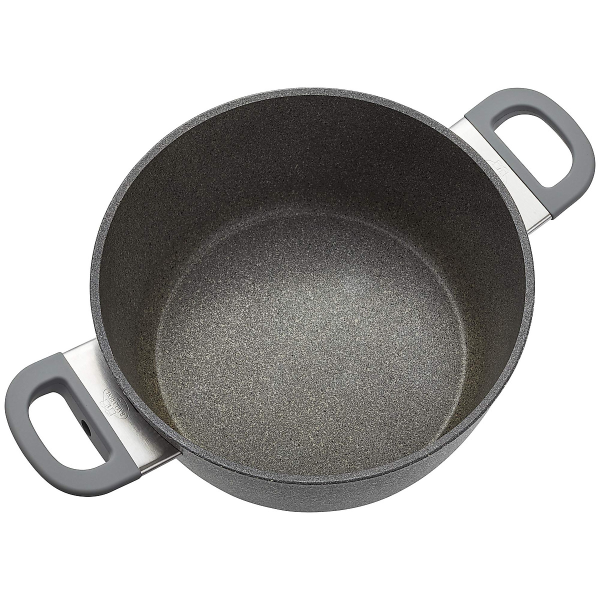 Ballarini Parma Plus by HENCKELS 4.9-qt Aluminum Nonstick Dutch Oven with Lid, Made in Italy