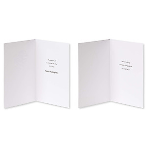 American Greetings Thanksgiving Cards, Thankful and Brings Happiness (6-Count)