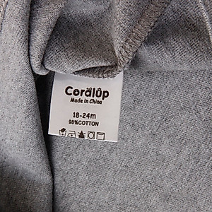 Coralup Toddler Boys Girls Unisex Cotton 2PCS Clothing Playwear Set(3-4Y,Mommy's Hunk)