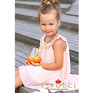 Vivocci Unbreakable Elegant Plastic Stemless Wine Glasses 20 oz | 100% Tritan Heavy Base | Shatterproof Glassware | Ideal For Cocktails & Scotch | Perfect For Homes & Bars | Dishwasher Safe | Set of 2