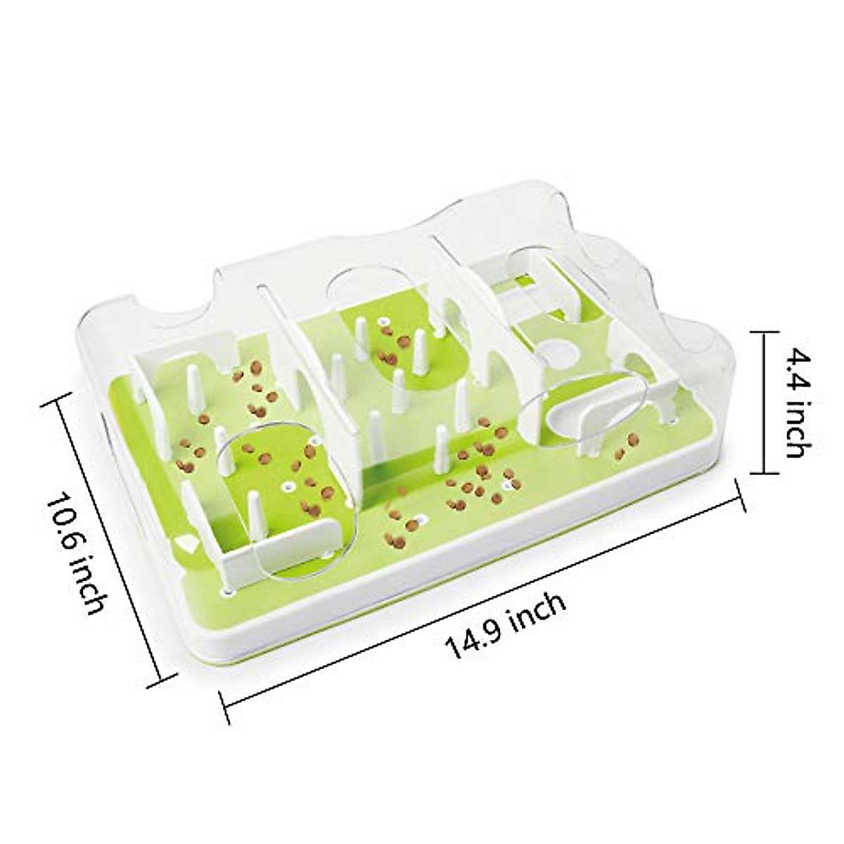 ALL FOR PAWS Interactive Puzzle Cat Feeder, Treat Game Maze Toy Cat Brain Stimulation Toys Slow Feeder for Indoor Cats