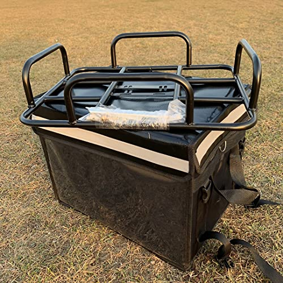 SAMC Pizza Food Delivery Bag Bundle with Rear Rack for Motorcycle Delivery Drivers