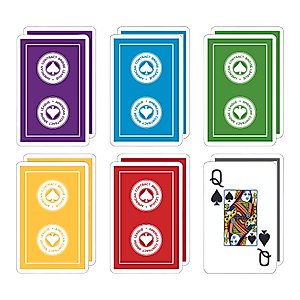 Baron Barclay ACBL (American Contract Bridge League) Playing Cards - Jumbo Print - 1 Dozen Decks - Bridge Sized - Plastic Coated
