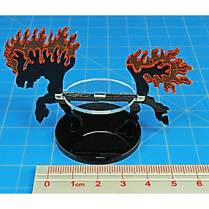 LITKO Character Mount | Nightmare Steed | Hell Horse | Demon | Fiendish Equines | Role-Playing Games |Compatible with Dungeons & Dragons and Pathfinder Games | (40mm Circular Base)