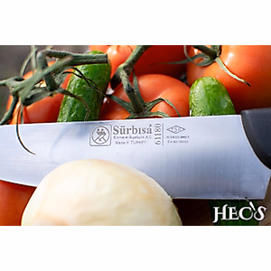 Sürbısa Chef Knives - Super Sharp 8'' Kitchen Knife, Turkish Stainless Steel Chef Knife