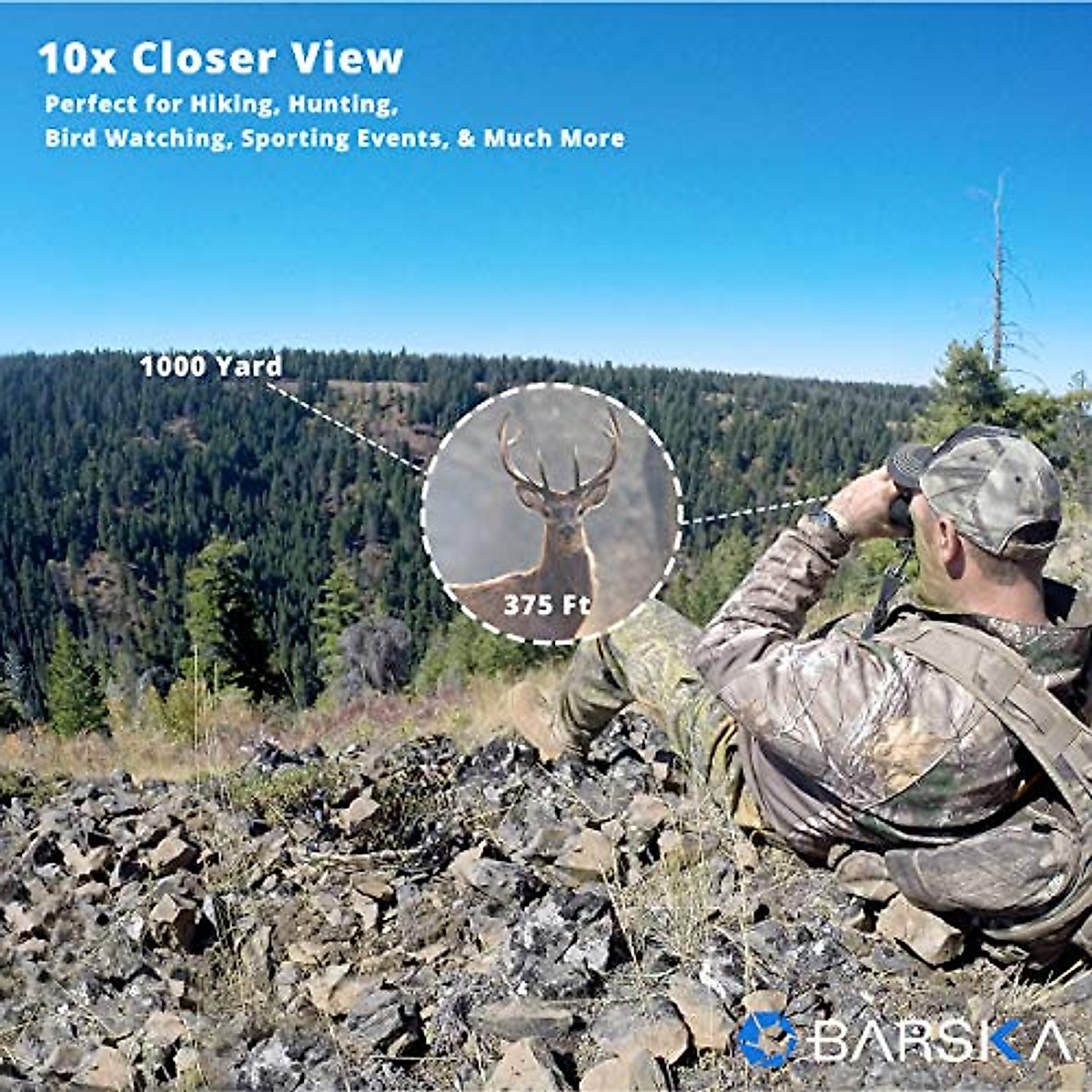 BARSKA AB12992 Level ED Waterproof Binoculars 10x42, Multi, One Size
