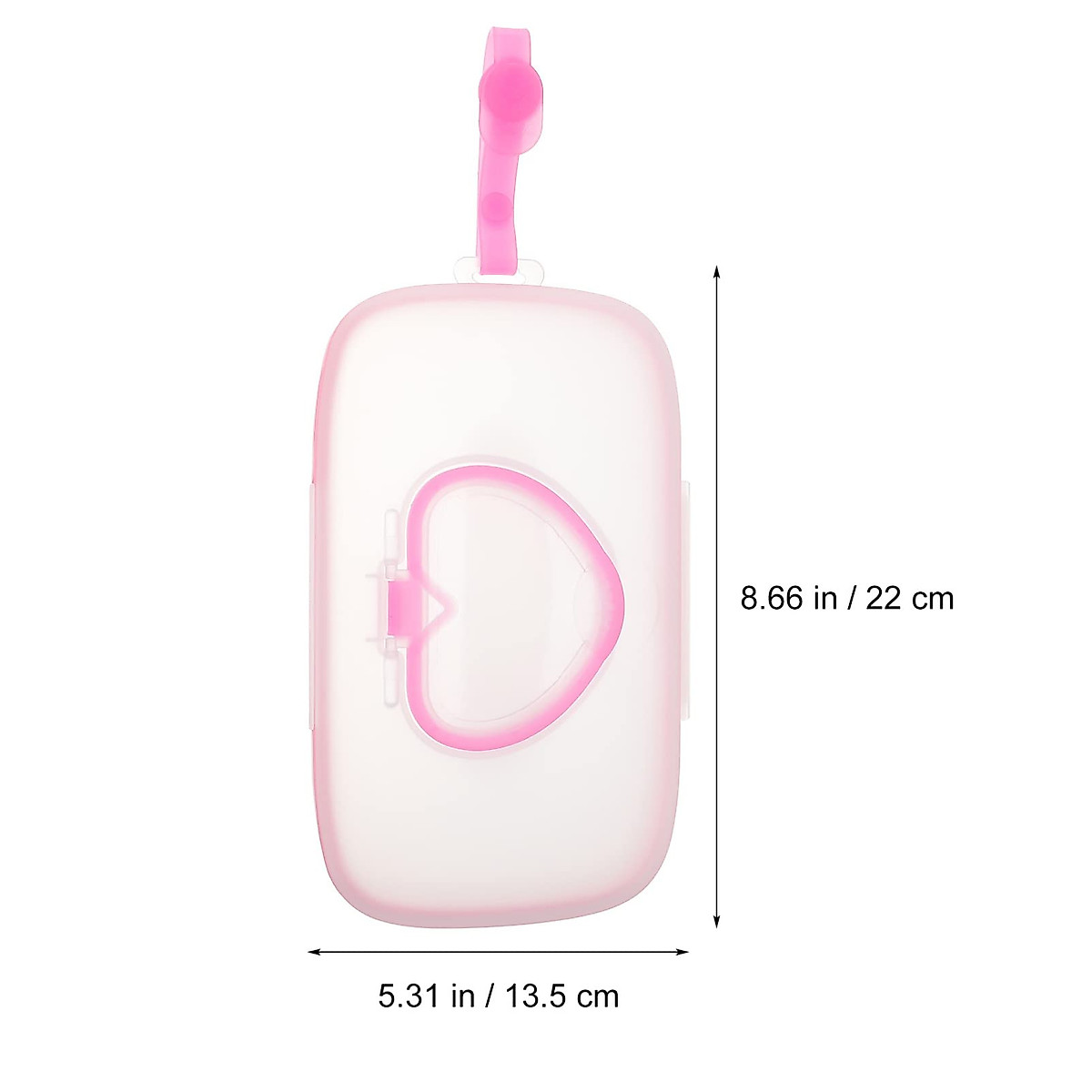 Healifty Portable Wipes Dispenser Baby Wipe Holder Portable Wipes Case Reusable Refillable for Outdoor Travel Wipe Carrying Pouch Baby Stroller Hanging Pink