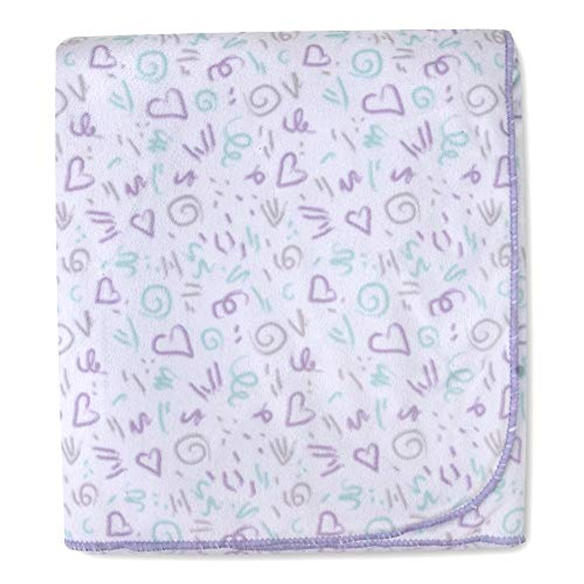 Sherpa Fleece Baby Blankets for Boys and Girls – Colorful, Reversible Baby Blankets for Newborns, Infants, Toddlers, and Nursery (Dreams & Doodles)
