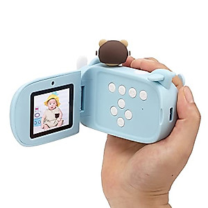 Kids Camera, Cartoon Bear Children Handheld DV Camera 50 Million Dual Camera 1080P HD Children Digital Camera for Kids Girls Boys 3-9 Years Old