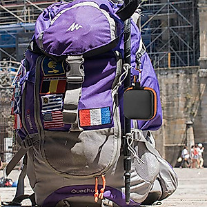 6 Pcs Portable Earbuds Case with Cable Clip & 2 Headphone Cable Clip, AIFUDA Mini Hard EVA Carrying Case Storage Bag for Earphone Earbuds Bluetooth Headset U Disk