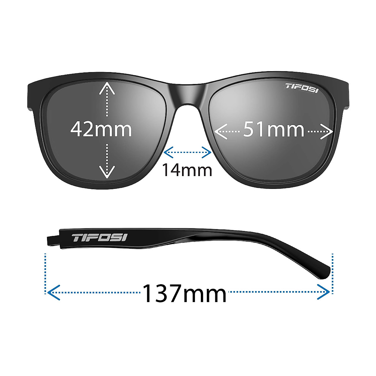 Tifosi Optics Swank Sunglasses (Blackout/Smoke Lens)