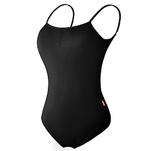 Cuulrite Ballet Dance Leotards for Women, Nylon Camisole Gymnastics Leotard, Adjustable Shoulder Strap