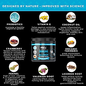 Pet Chef Respiratory Immune + Dog Allergy Remedy. Dog Itch Relief-Dog Allergy Relief-Anti Itching for Dogs-Dog Hot Spots-Eliminates Dog Skin Rashes - Prevents Dog Immune Health Crisis from other dogs.