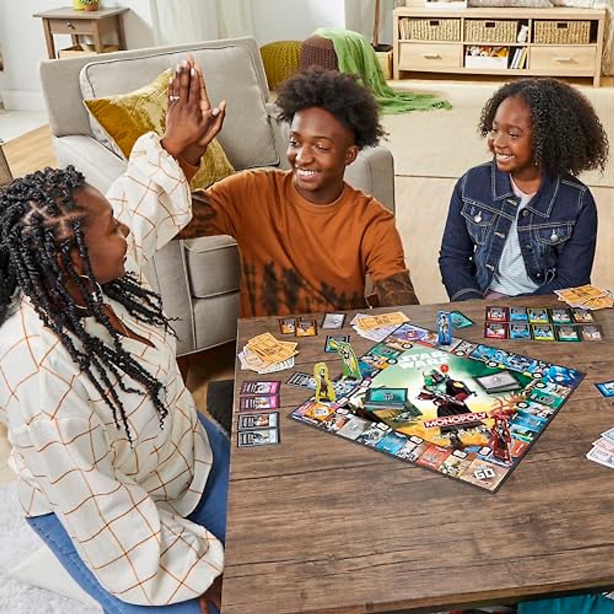 Hasbro Gaming Monopoly: Star Wars Boba Fett Edition Board Game for Kids Ages 8+, Inspired by The Star Wars Movies and The Mandalorian TV Series