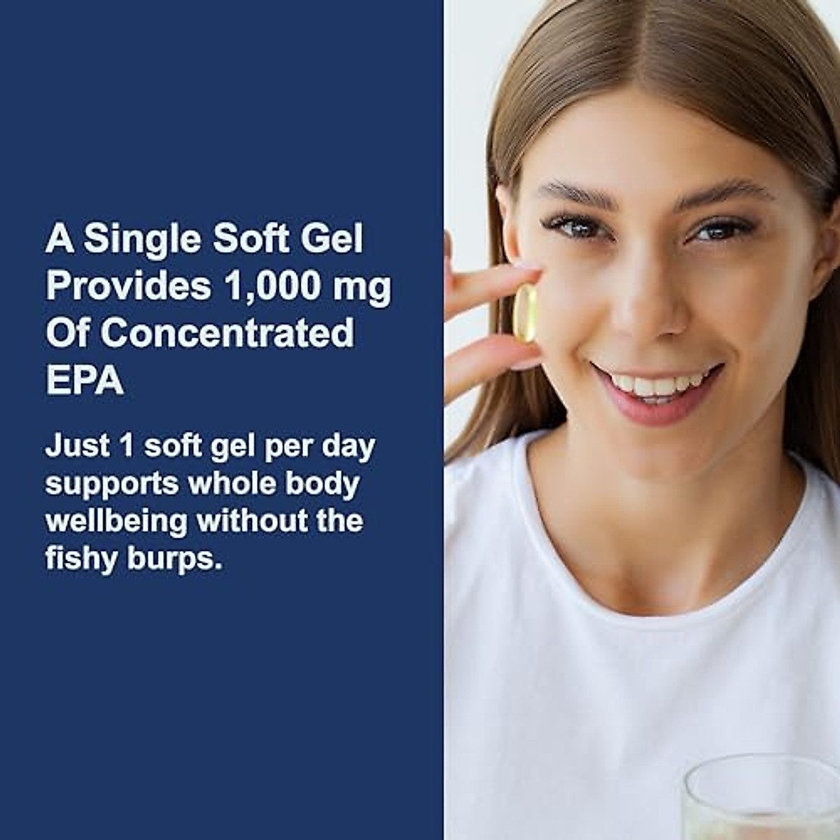 Carlson - Elite EPA Gems, 1000 mg EPA Fish Oil, Wild-Caught, Norwegian Fish Oil, Sustainably Sourced, Helps Maintain Healthy Triglyceride Levels, 120 Softgels