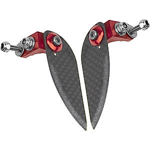 Vgoohobby Adjustable Carbon Fiber Turn Fins 65mmx25mm RC Water Knife Compatible with 70-85cm(27.5"-33.4") Electric Nitro Power Remote Control Boats