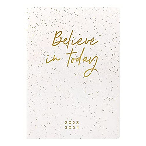 Letts of London Inspire Academic Weekly/Monthly Planner, August 2023 to July 2024, Week-to-View, Sewn Binding, Multilingual, A5 Size, 8.25" x 5.875", White (C031386-24)