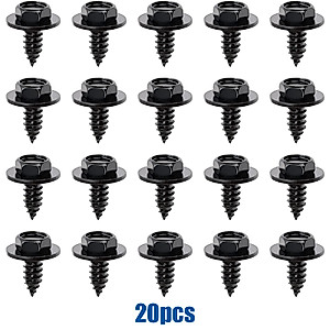 OAUTOO 20pcs M6.3-1.81 x 16mm (#14 x 41/64”) Hex Head screw for GM 11509371
