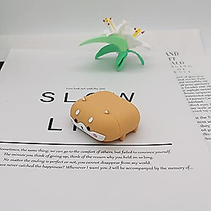 Dehoko Compatible with AirPods Case 3rd Generation 2021, Kawaii Funny Cute Kids Girls Boys Women Silicone Protective 3D Cartoon Shiba Inu Corgi Dog Design Case Cover for AirPods 3 Gen (Corgi Dog)