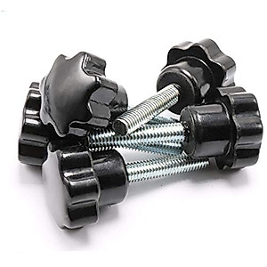 Thumb Screw 2PCS M50.8 M61 M81.25 M101.5 M121.75 Thread Length 16mm to 50mm Star Shaped Head Clamping Screws Knob Knurled Head Threaded (Color : M8x15mm Pitch 1.25)