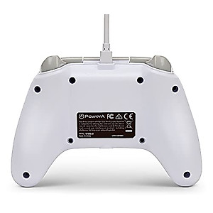 PowerA Wired Controller for Xbox Series X|S - White, gamepad, video game / gaming controller, works with Xbox One