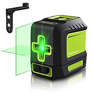 Line Laser Level Tool – 100ft Green Self Leveling Laser Line Level with Horizontal and Vertical Line Laser leveler for Indoor Outdoor Picture Hanging Construction Wall Writing Tile Installation