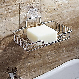 iminfit Stainless Steel Bathroom Corner Shower Shelf Wrought Iron Shampoo Storage Rack Holder With Suction Cup Bathroom Accessories