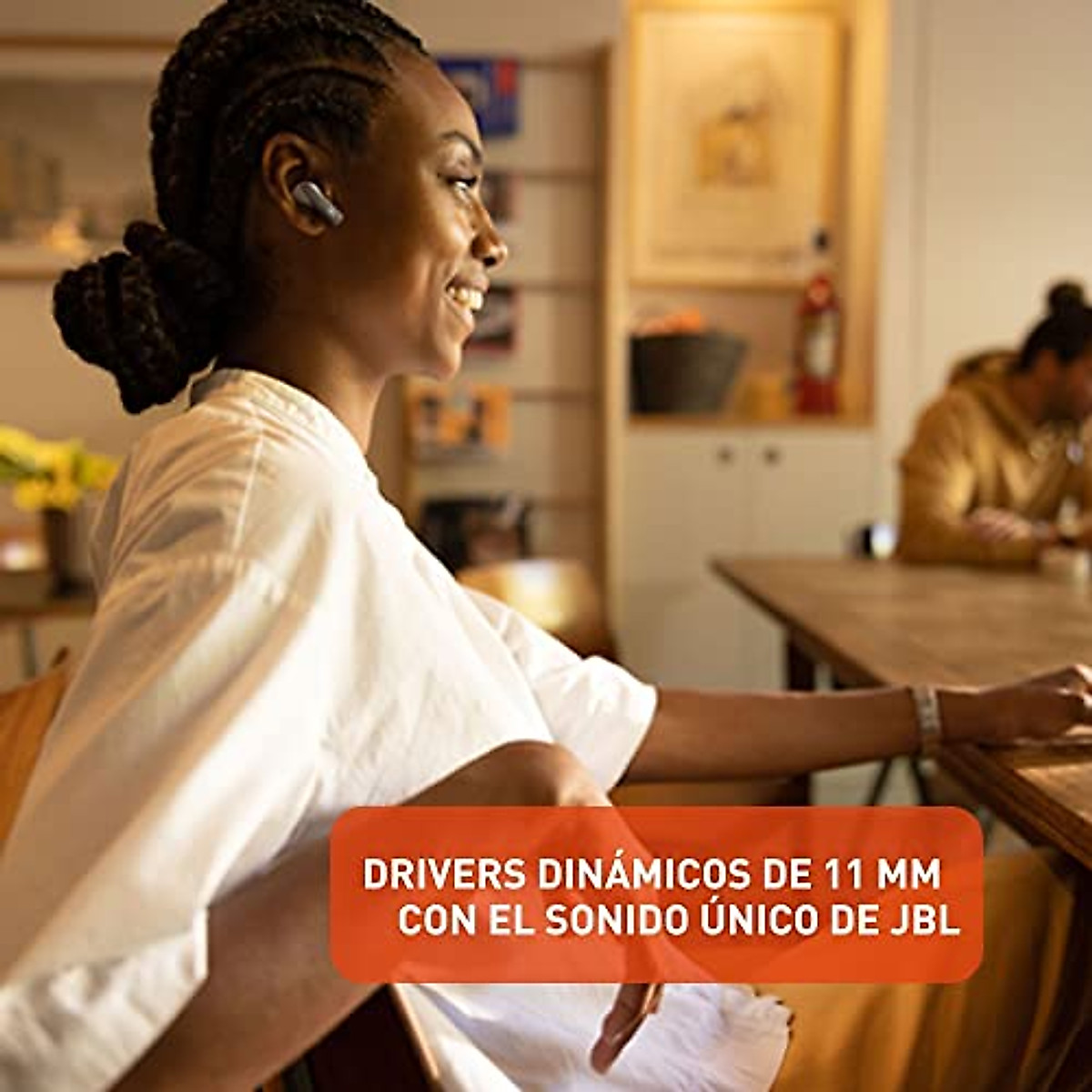 JBL Live Pro TWS 2: 40 Hours of Playtime, True Adaptive Noise Cancelling, Smart Ambient, and Beamforming mics (Black), Small