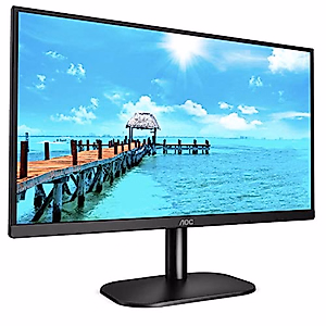 AOC 24B2XH 24" Full HD IPS Monitor, 3-Sided Frameless & Ultra Slim HDMI and VGA inputs, Lowblue Mode, VESA compatible,Black