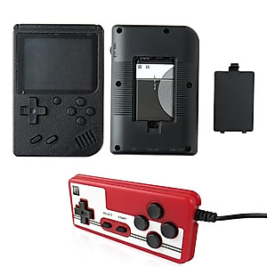 USonline911 Retro Portable Mini Handheld Video Game Console 8-Bit 3.0 Inch Color LCD Game Player Built-in 400 Games Kids Gift Accessories