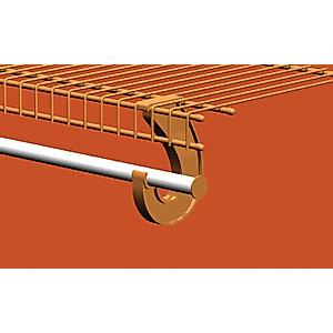 ClosetMaid SuperSlide Adjustable Hanging Closet Rod from 2 to 4 ft. for Closet Organizer Systems, Nickel Finish