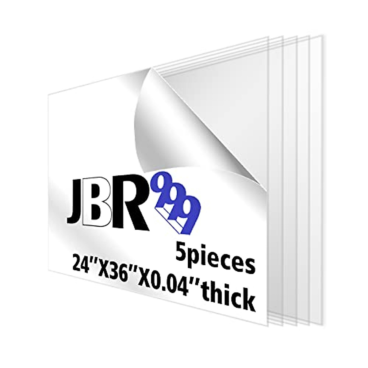 5-Pcs 24x36 inch Plexiglass Sheet Panels - Clear Acrylic 24x36 for Picture Frame,Glass Alternative,Signs,Door Scratch Protectors,Painting,Pet Barriers