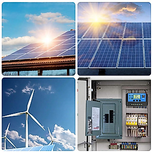 [Upgraded] 30A Solar Charge Controller, 12V/ 24V Solar Panel Regulator with Adjustable LCD Display Dual USB Port Timer Setting PWM Auto Parameter