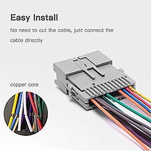 Thewinio Aftermarket Stereo Radio Wiring Harness Connector for GM Chevy Silverado, Chevrolet Suburban, GMC Sierra, Buick, Pontiac, Hummer