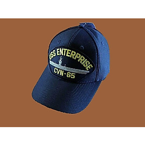 USS Enterprise CVN-65 Navy Ship HAT U.S Military Official Ball Cap U.S.A Made