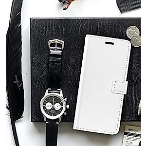 for Gigaset GS160 Case, Premium PU Leather Magnetic Flip Case Cover with Card Holder and Kickstand for Gigaset GS160 (5”)