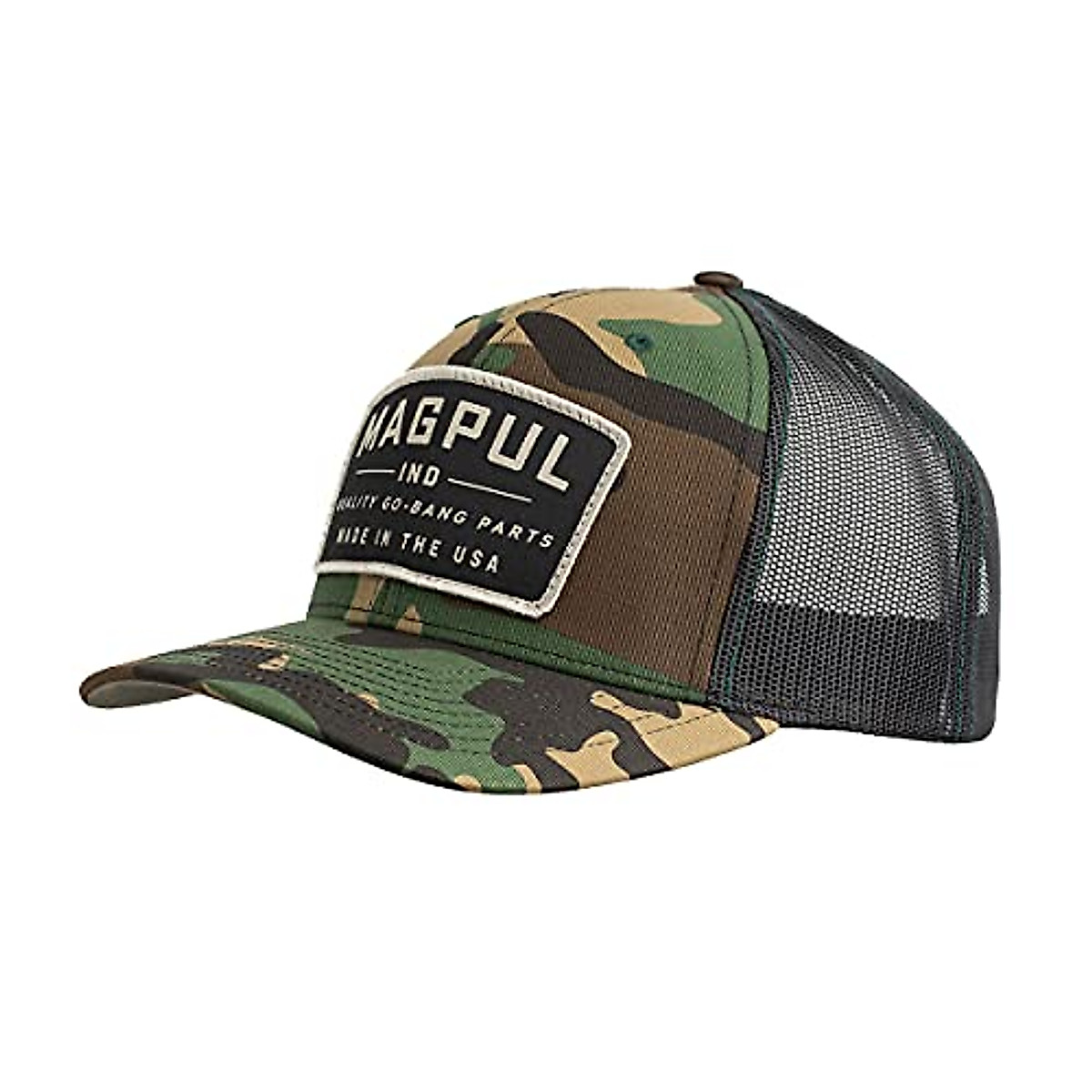 Magpul mens Magpul Snap Back Baseball Cap, One Size Fits Most Go Bang Trucker Hat Woodland Camo, Woodland Camo, One Size US