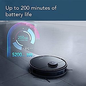 ECOVACS DEEBOT OZMO 950 2-in-1 Robot Vacuum Cleaner & Mop with Smart Navi 3.0 Technology, Up to 3 Hours of Runtime, Multi-Floor Mapping, 3 Levels of Suction Power, and Hard Floors & Carpets (Renewed)