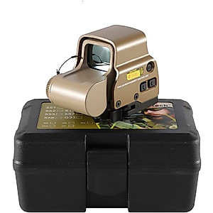 558 Holographic red and Green dot Metal Sight with Quick Release 20mm Rail（Tan