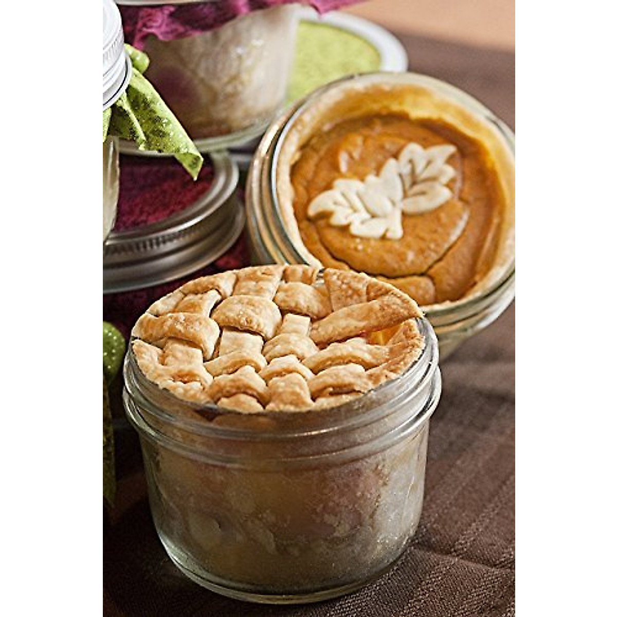 Nakpunar 6 pcs, 4 oz Mason Glass Jars with Silver Lids