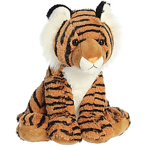 Aurora® Cuddly Bengal Tiger Stuffed Animal - Cozy Comfort - Endless Snuggles - Brown 14 Inches