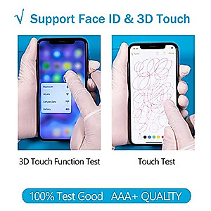 Screen Replacement Compatible for iPhone 11 Screen Replacement 6.1 inch LCD Display 3D Touch Digitizer Frame Assembly Full Repair Kit, with Repair Tools