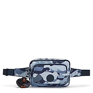 Kipling Womens Women's Merryl 2-in-1 Convertible Bag, Removable Shoulder Strap, Nylon Crossbody Bag, Cool Camo Grey, 7.75 L x 5 H 3 D US