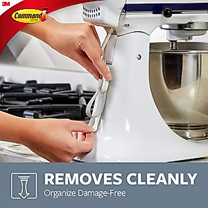 Command Cord Bundlers, Damage Free Hanging Cord Organizer, No Tools Cord Bundler for Hanging Electrical Cables, 6 Gray Cord Bundlers and 12 Command Strips