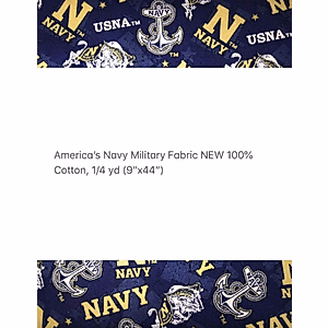 SYKEL ENTERPRISES United States Naval Academy Cotton Fabric with New Tone ON Tone Design Newest Pattern