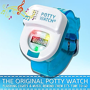Meet Potty Watch The 1st Watch Made to Help Your Child Potty Train (Lights & Music for Fun 30, 60 or 90 Min Reminders), Blue