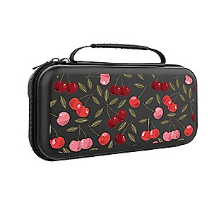 Cherries Case Made For Nintendo Switch Name Switch OLED Console Games Protective Cherry Travel Carry Case for Gamers Girls MB71 Case